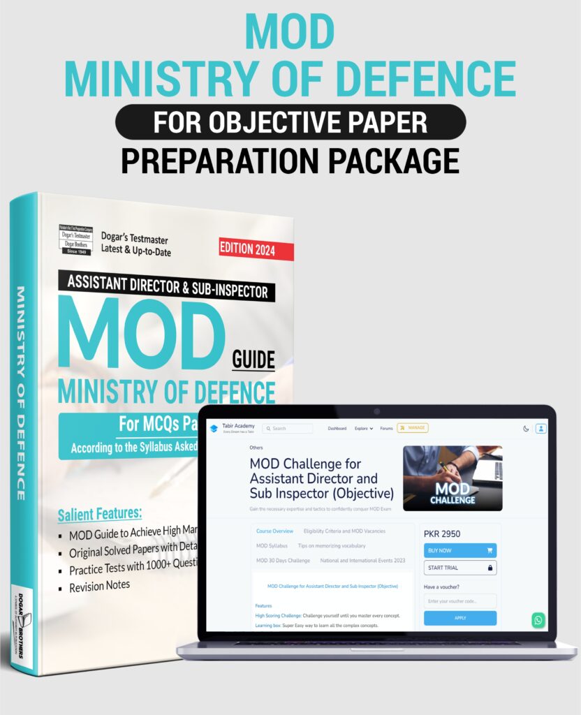 Assistant Director & Sub-Inspector (MOD) Guide for MCQs Paper - Dogar ...