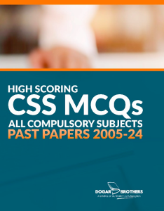 High Scoring CSS MCQs Solved Past Papers (2005-2024) All Compulsory ...
