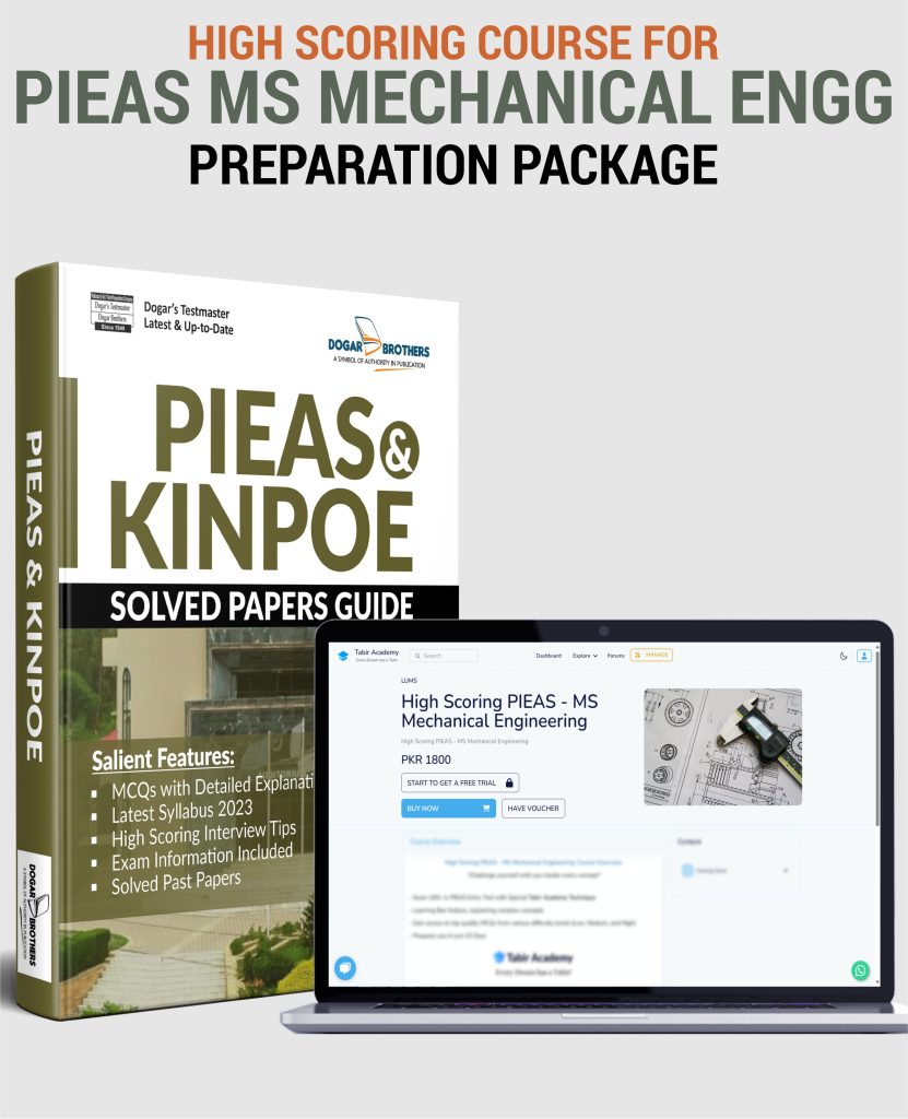 High Scoring PIEAS MS - Mechanical Engineering Package - Dogar Brothers